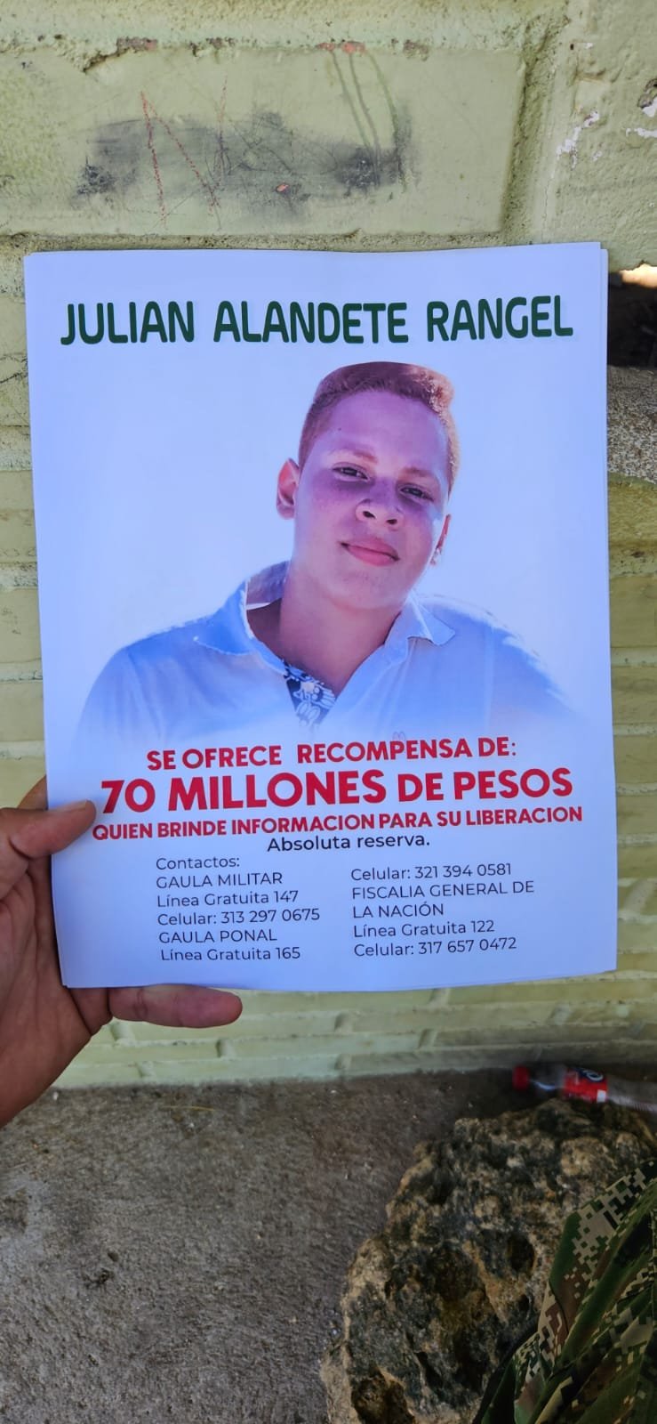 Batallón de artillería con volantes anuncia recompensa por el ...